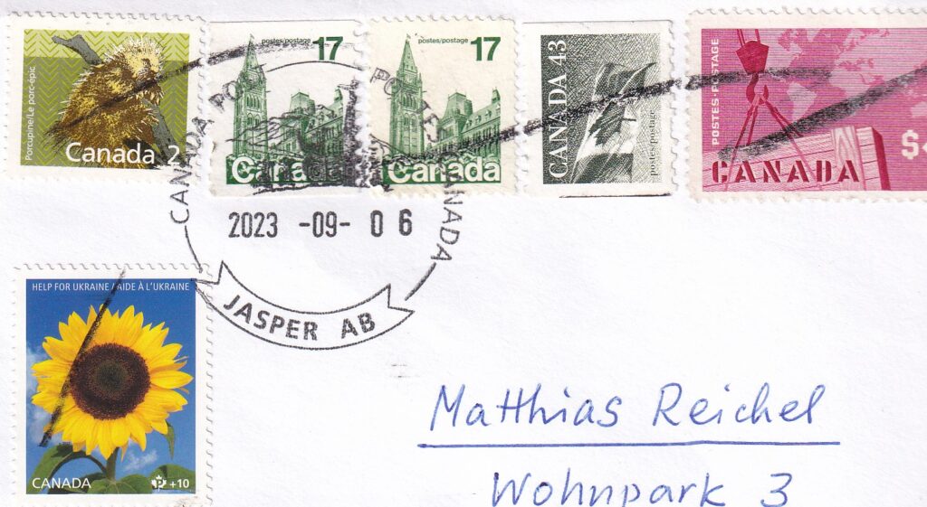 Grüße von Edward Samson aus den USA | Meininger Briefmarkenverein